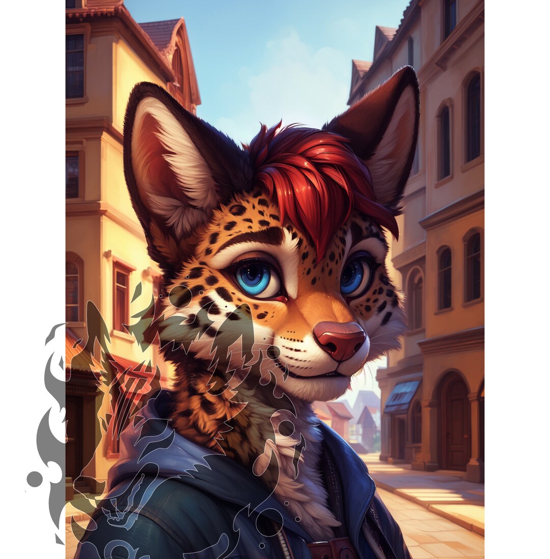 Anthro Leopard Girl Concept Art Image Digital Download HD Image ...