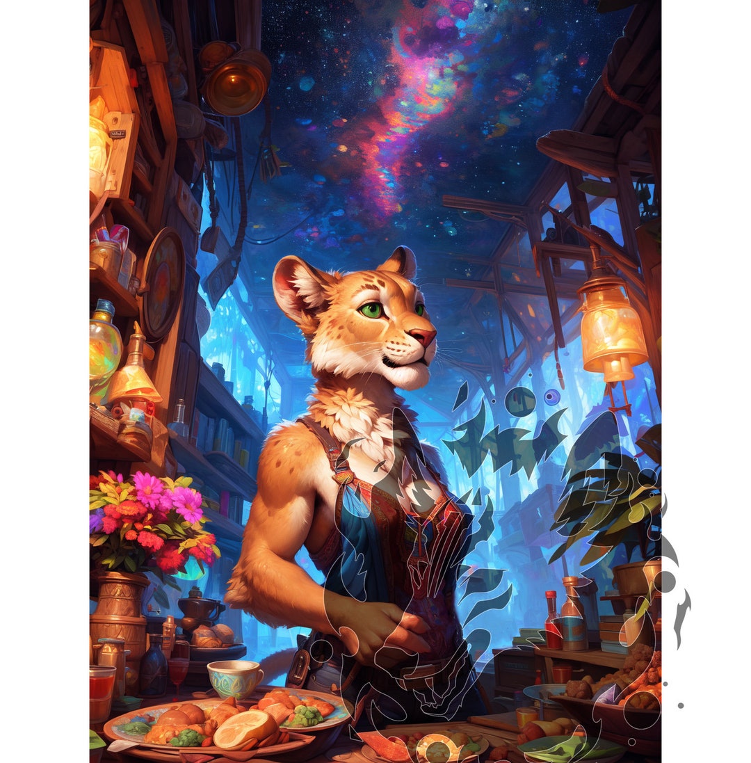Anthro Feline Image - Digital Download HD Image - Original Character ...