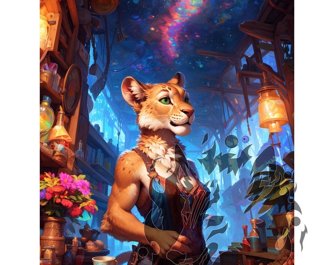 Fire Elemental Lion Adoptable Character - Digital Download HD Image ...