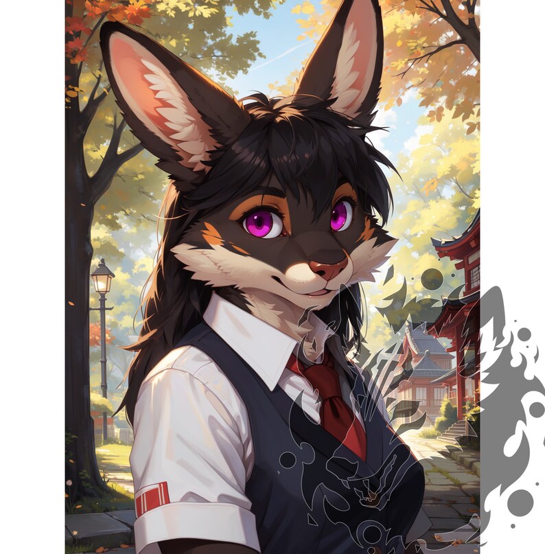 Anthro Rabbit Student Image Digital Download HD Image Original Concept ...