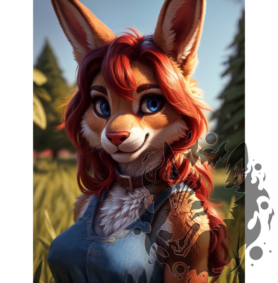 Anthro Rabbit Girl Image - Digital Download HD Image - Original Concept ...