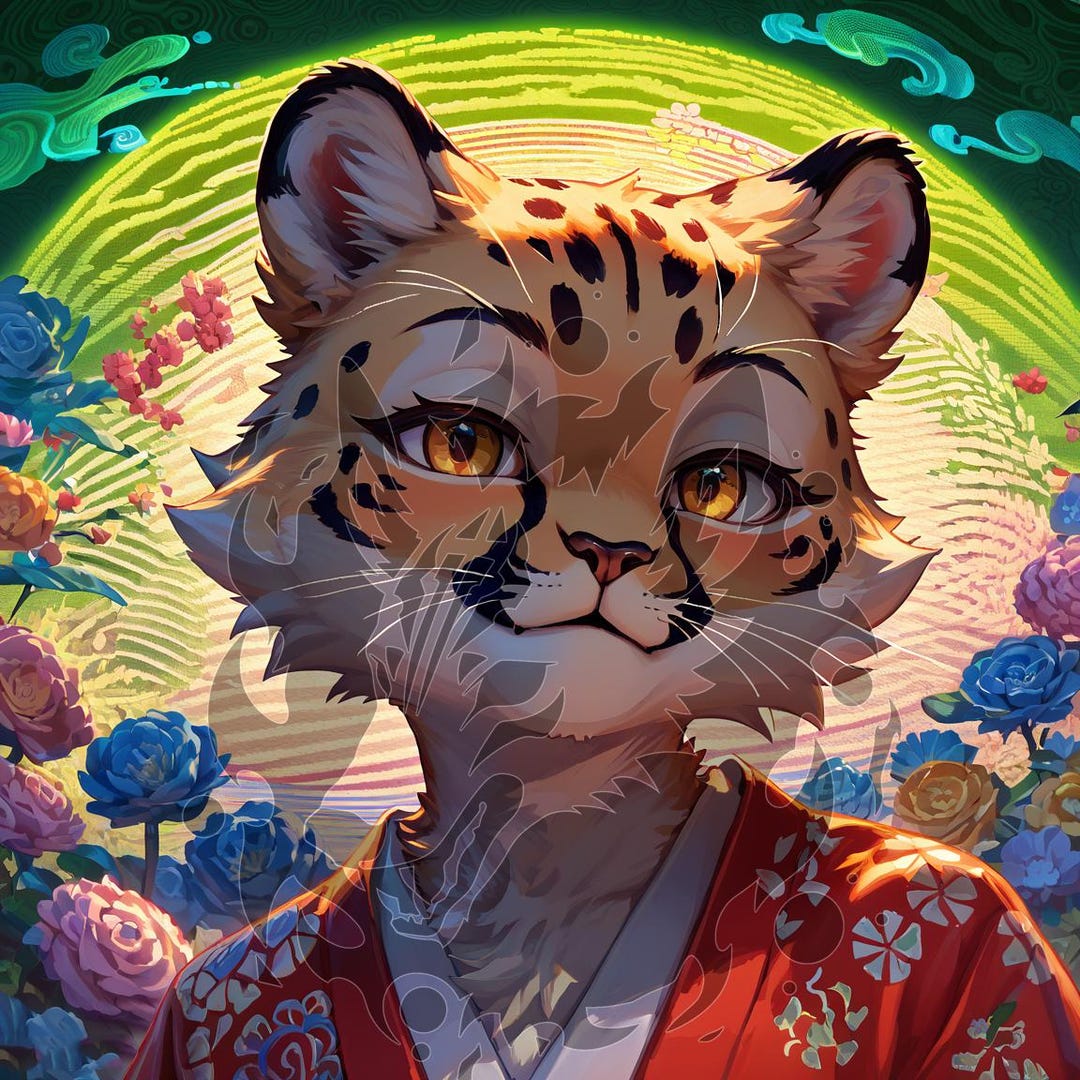 Anthro Cheetah Image Digital Download HD Image Original Concept Art for ...