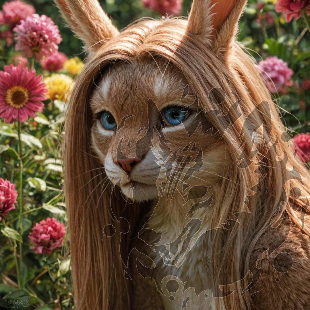 Anthro Rabbit Image - Digital Download HD Image - Original Concept Art ...