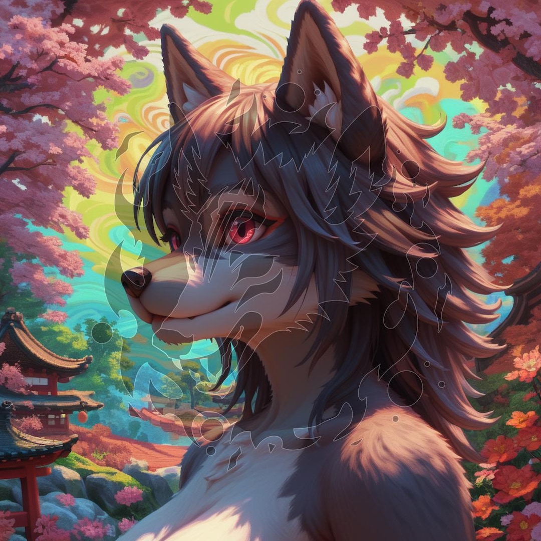 ANIMATED Female Wolf Fursona - Digital Download HD Image and Video ...