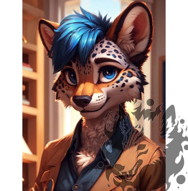Anthro Furry Girl Concept Art Image Digital Download HD Image Original ...