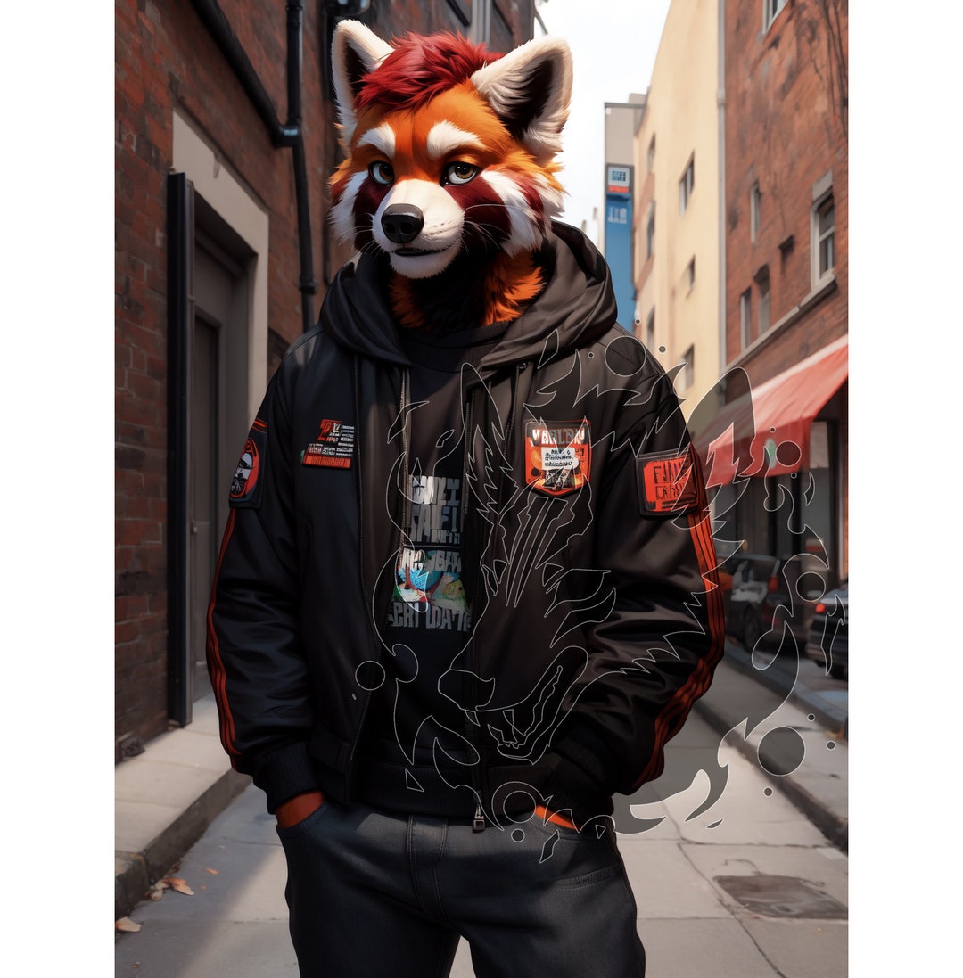 Anthro Red Panda Adoptable Fursona Digital Download HD Image Original ...