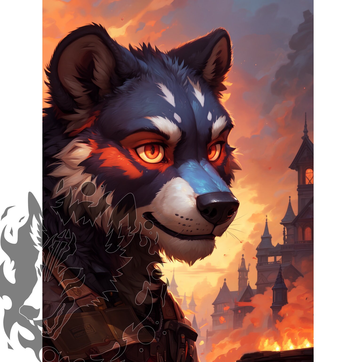 Anthro Bear Image - Digital Download HD Image - Unique Concept Art ...