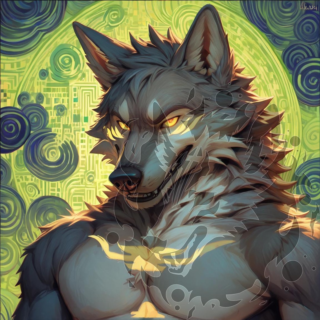 Anthro Wolf Image - Digital Download HD Image - Unique Concept Art ...