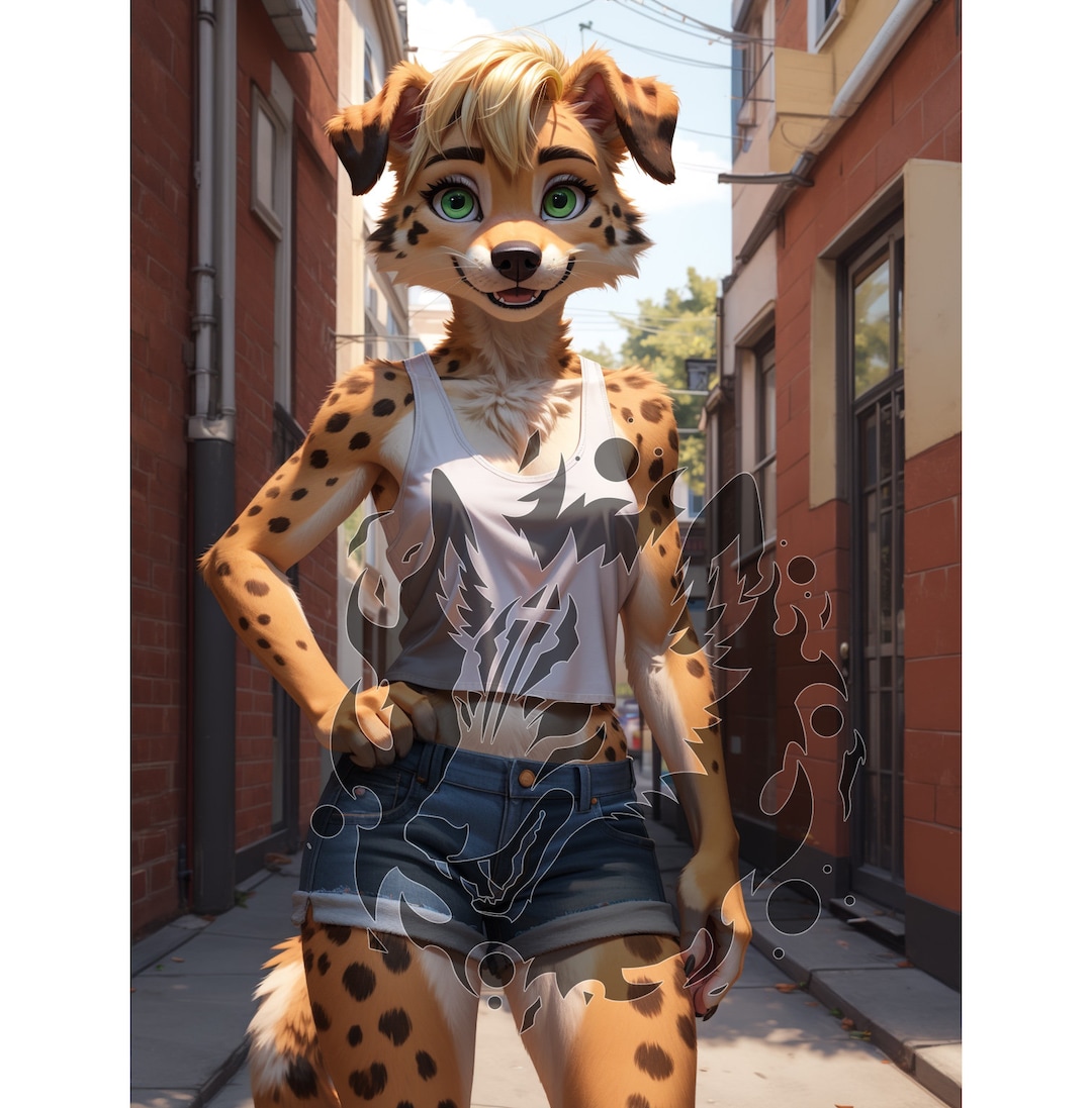 Anthro Dog Girl Image Digital Download HD Image Unique Original Concept Art for Normcore Cute ...