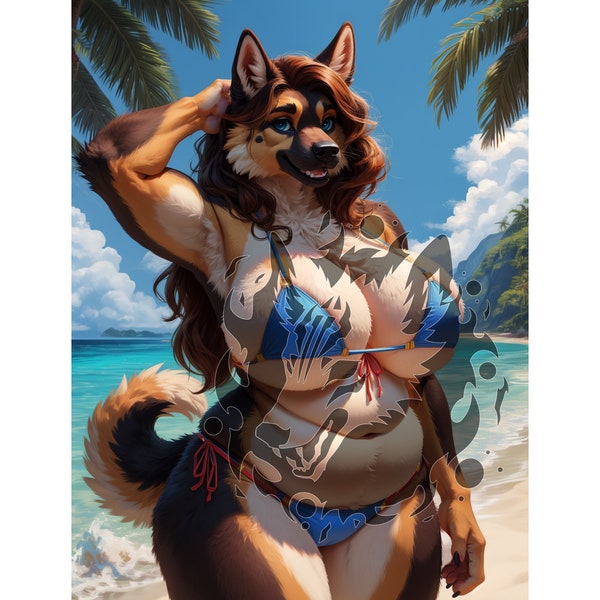 Fursona German Shepherd - Etsy