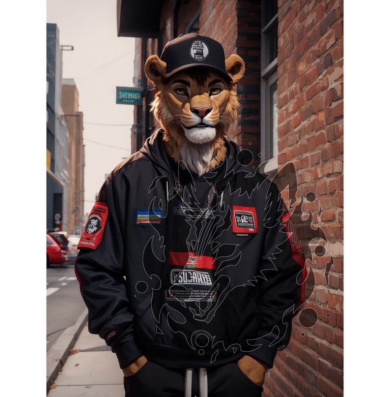 Anthro Lion Image Digital Download HD Image Unique Concept Art, Story Ideas, Streetwear Furry ...