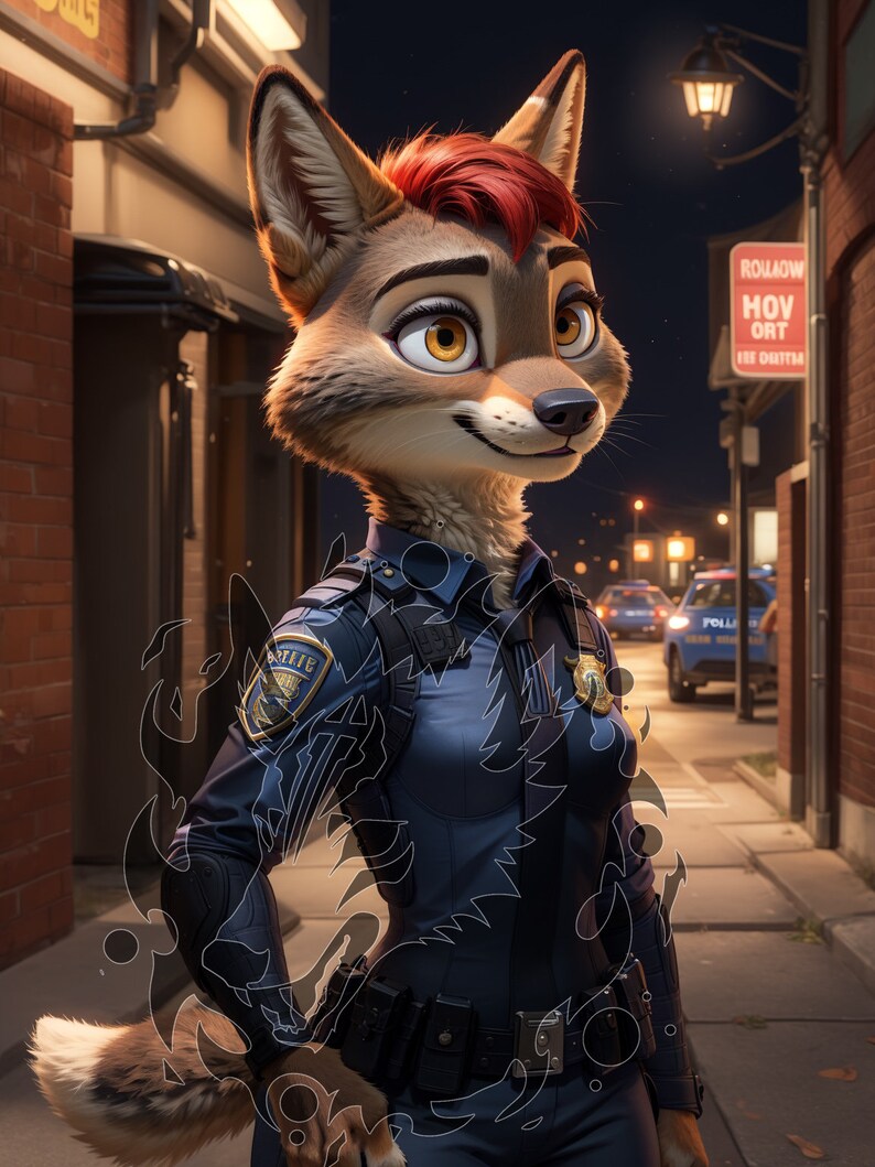 Anthro Coyote Girl Image Digital Download HD Image Unique OC for ...