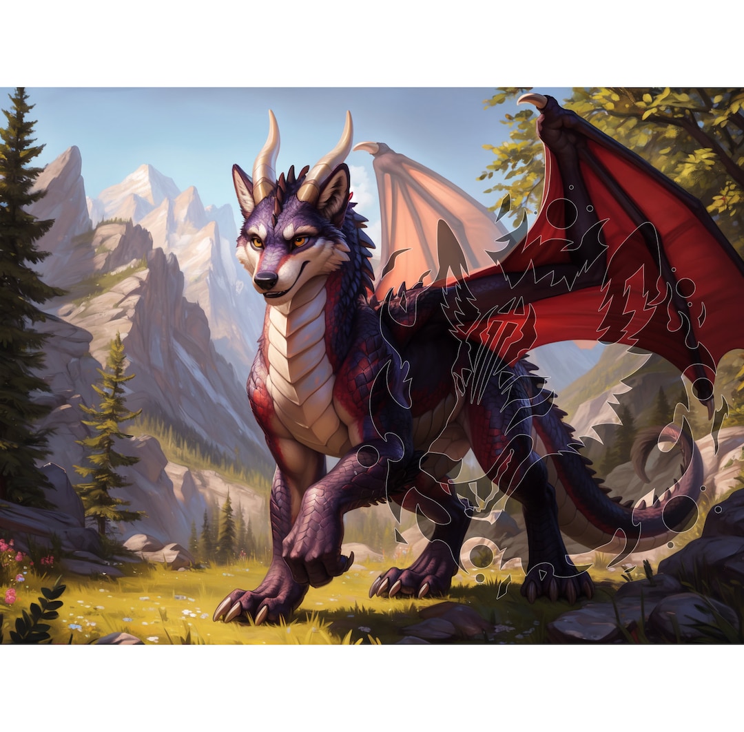 Wolfdragon Image - Digital Download HD Image - Unique Unique Concept ...
