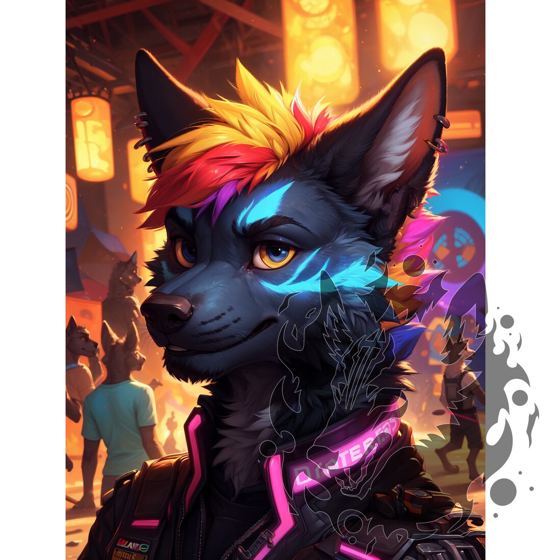Anthro Wolf Furry Guy Image - Digital Download HD Image - Unique Unique ...
