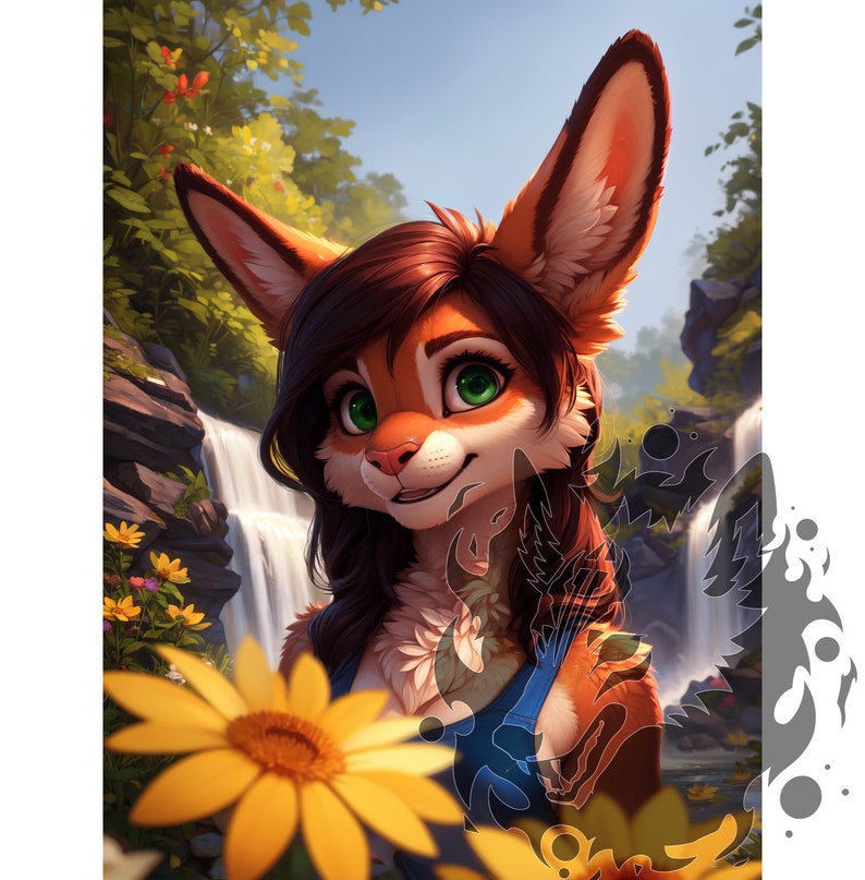 Anthro Rabbit Adoptable Fursona Digital Download HD Image Original Character for Roleplay, Story ...