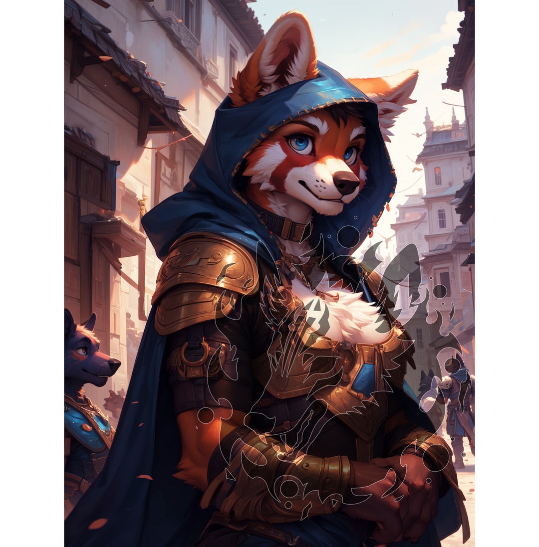 Anthro Red Panda Girl Image - Digital Download HD Image - Unique ...