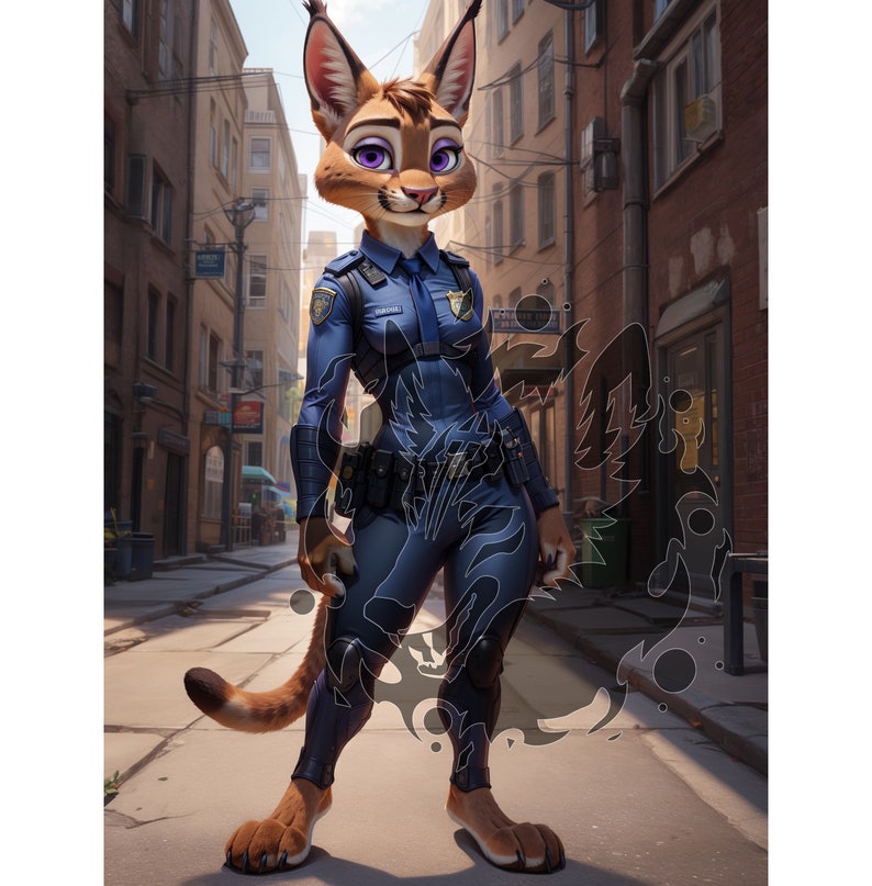Anthro Caracal Girl Image Digital Download HD Image Unique OC for ...