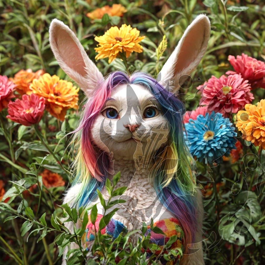 Anthro Rabbit Image - Digital Download HD Image - Original Concept Art ...