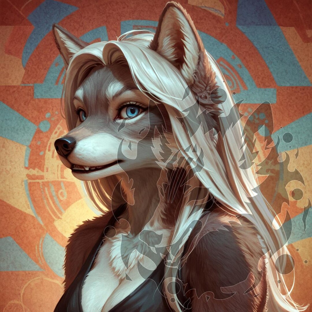 Anthro Wolf Image - Digital Download HD Image - Original Concept Art ...