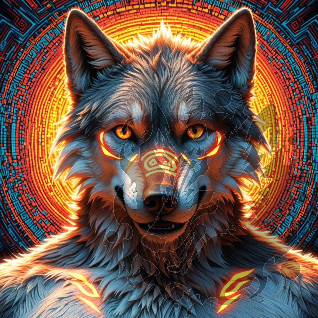Anthro Wolf Image - Digital Download HD Image - Unique Concept Art ...