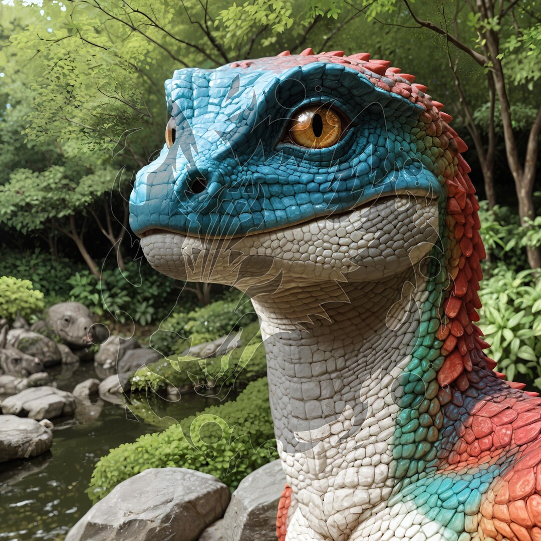 Anthro Lizard Guy in a Garden Image - Digital Download HD Image ...