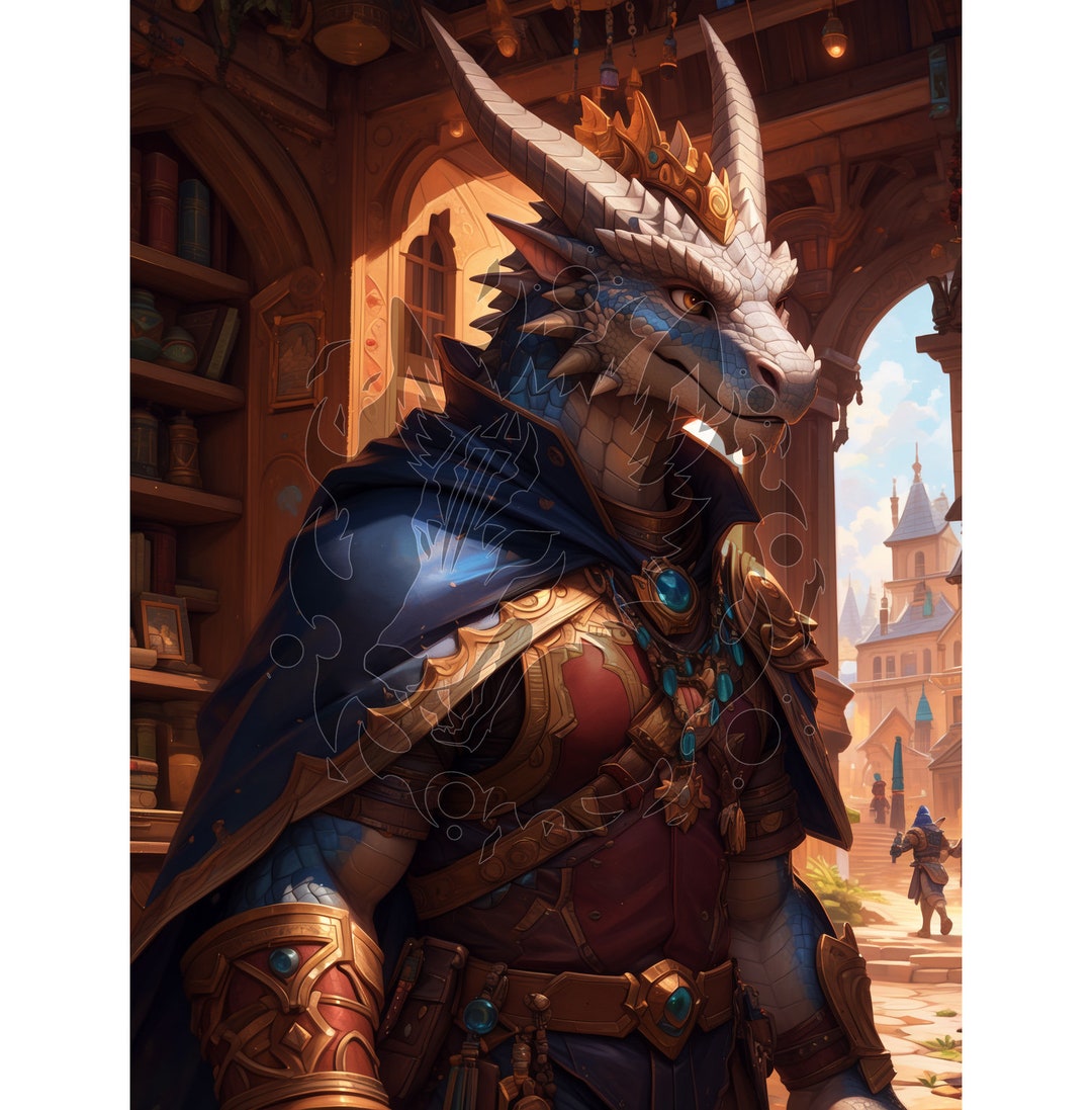 Anthro Dragonborn Image - Digital Download HD Image - Unique Concept ...
