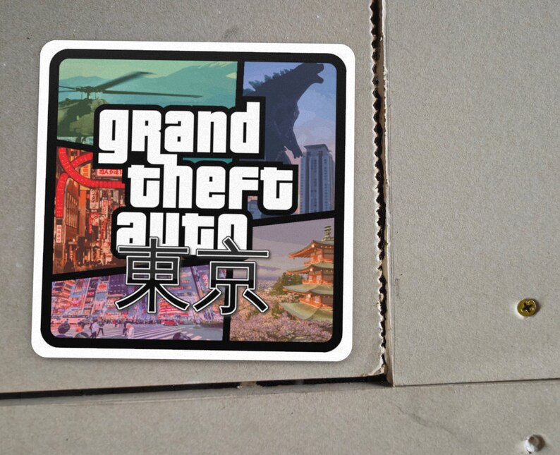 Tokyo, Japan Satire GTA Suburban Neighborhood Decals IRL GTA 6 Godzilla ...