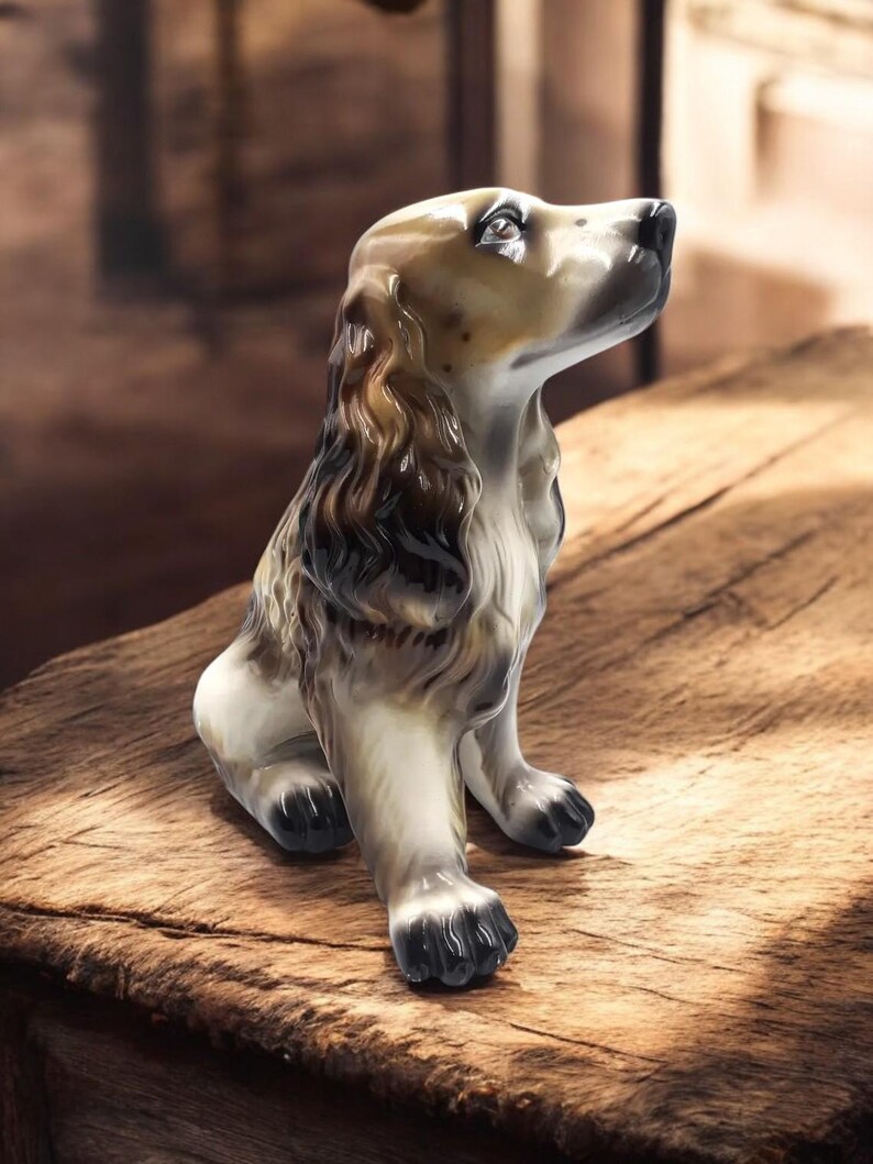Cocker Spaniel Dog Statue Vintage Ceramic Zoomorphic Statue 1960 - Etsy