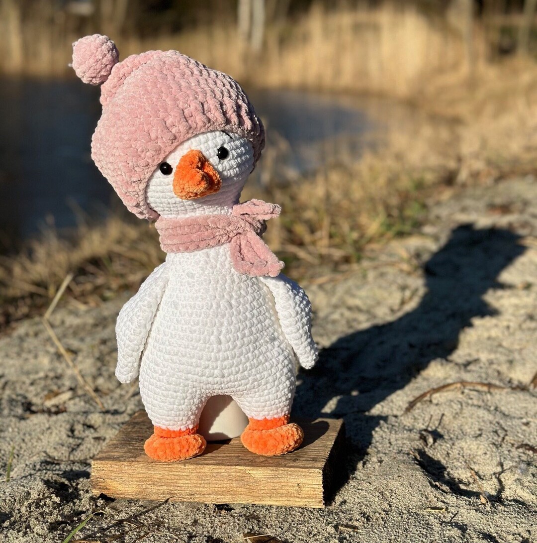 Goose Plushie, Crochet Goose, Stuffed Goose, Amigurumi Goose, Goose ...