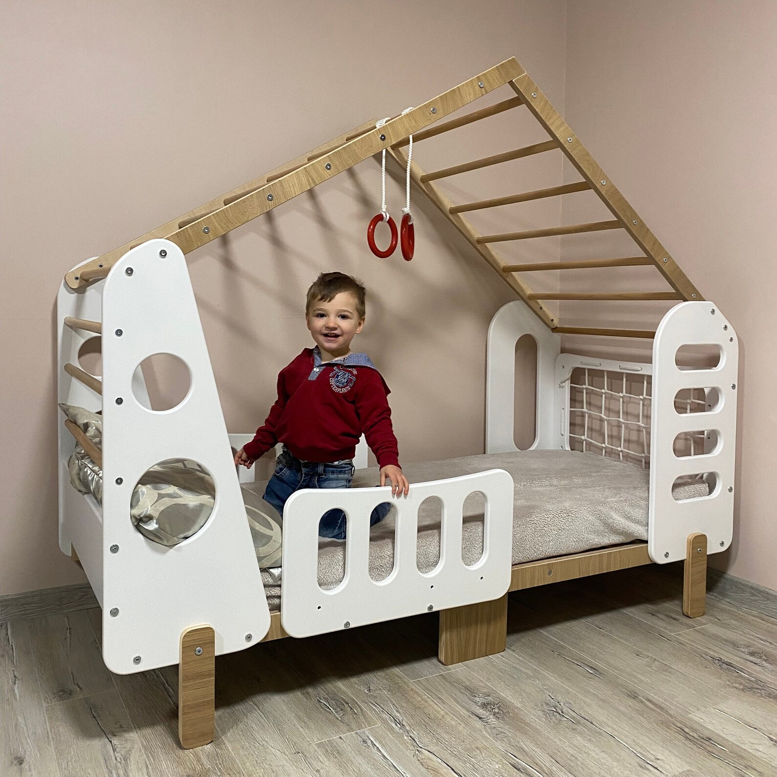 Kids Gym-bed, Montessori Bed, Floor Bed, Toddler Bed - Etsy