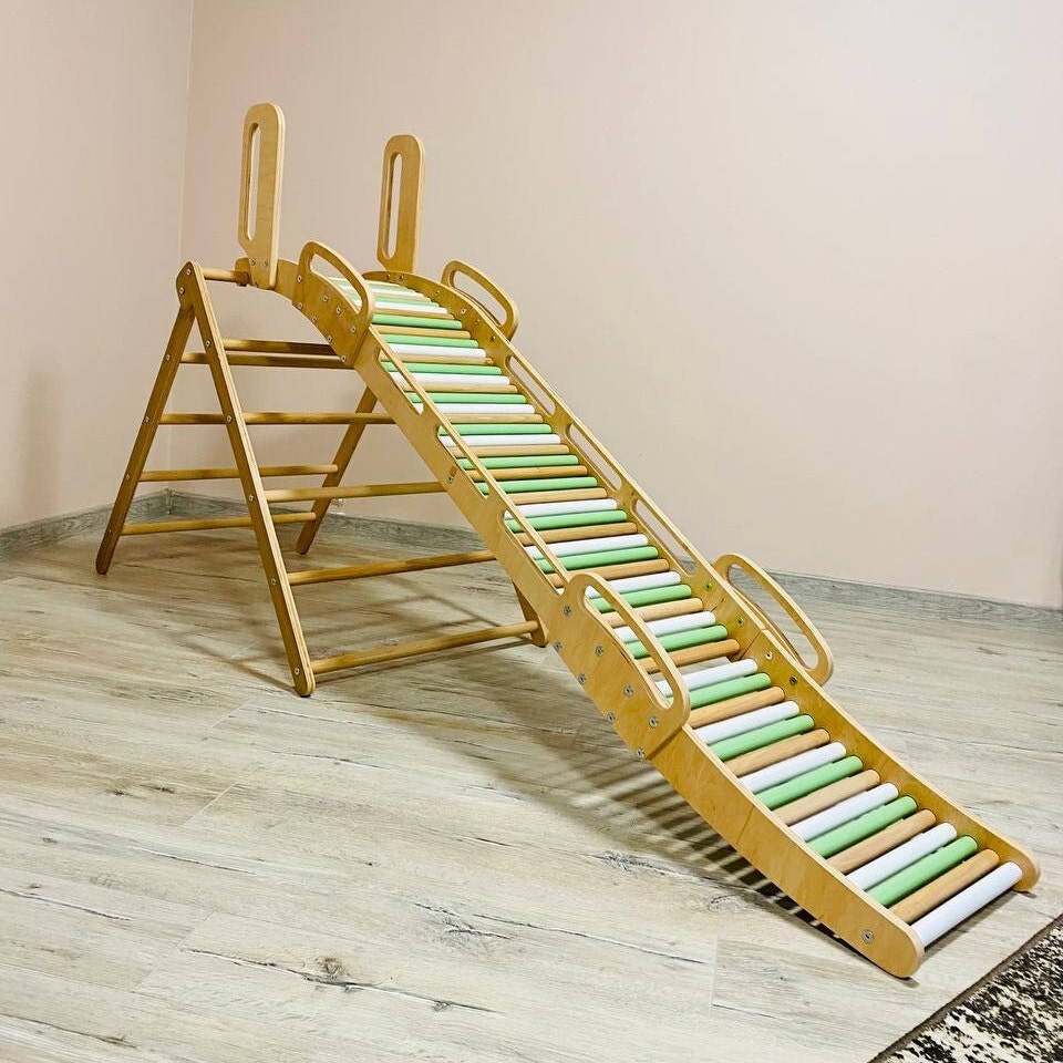 Sensory Toys, Kids Toys, Rolling Ramp With Climbing Triangle, Pickler ...