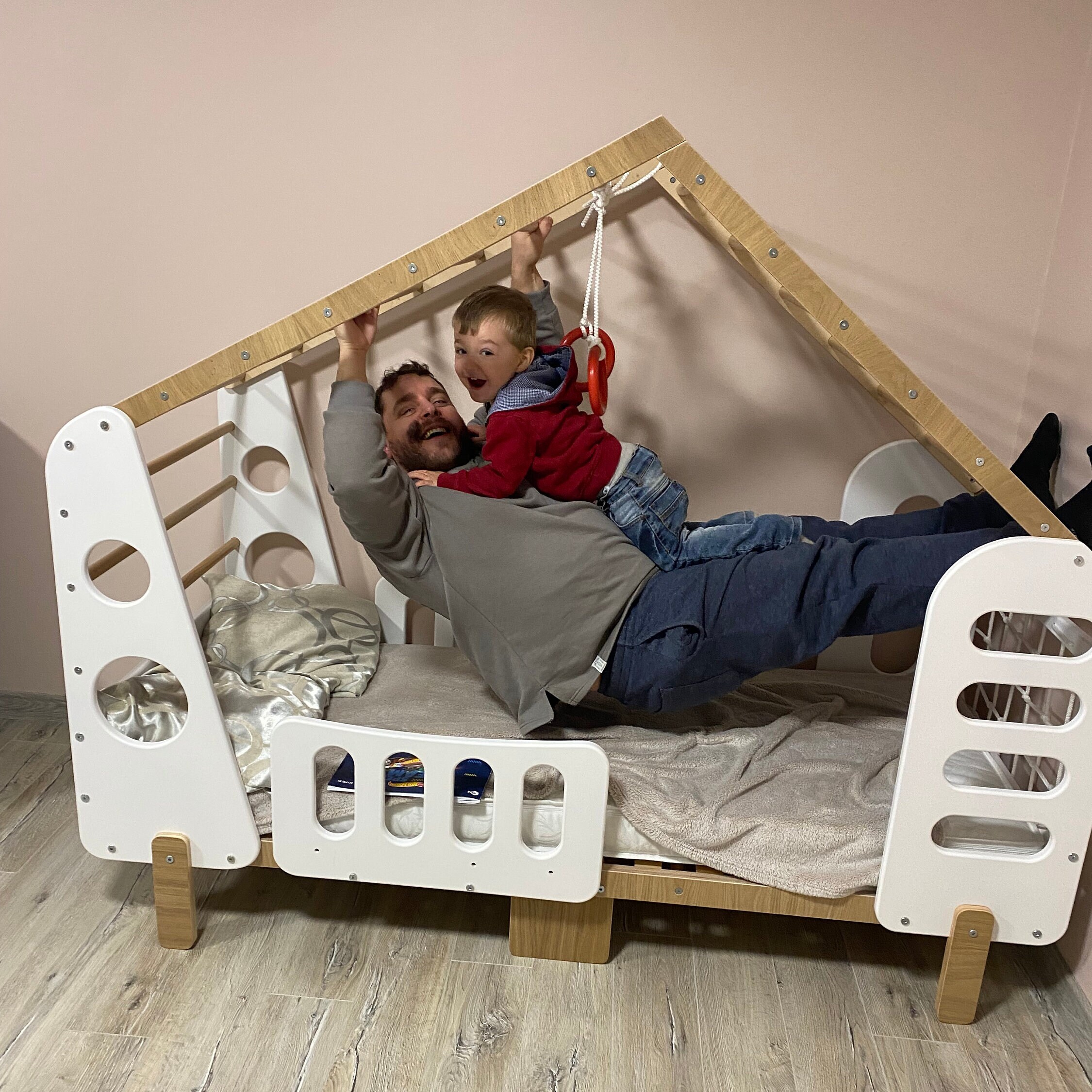 Kids Gym-bed, Montessori Bed, Floor Bed, Toddler Bed - Etsy