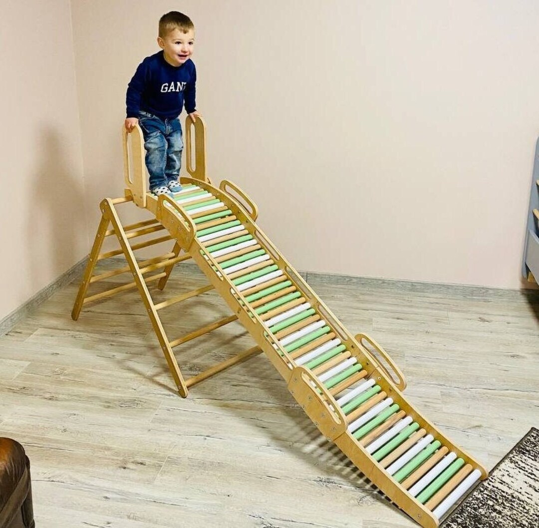 Sensory Toys, Kids Toys, Rolling Ramp With Climbing Triangle, Pickler ...