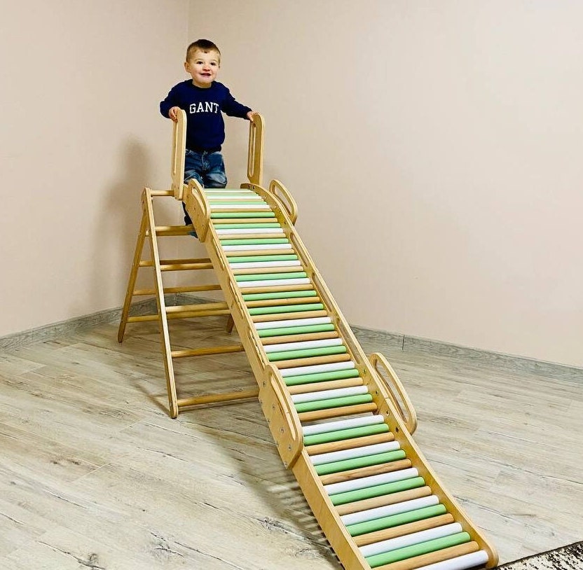 Sensory Toys, Kids Toys, Rolling Ramp With Climbing Triangle, Pickler ...
