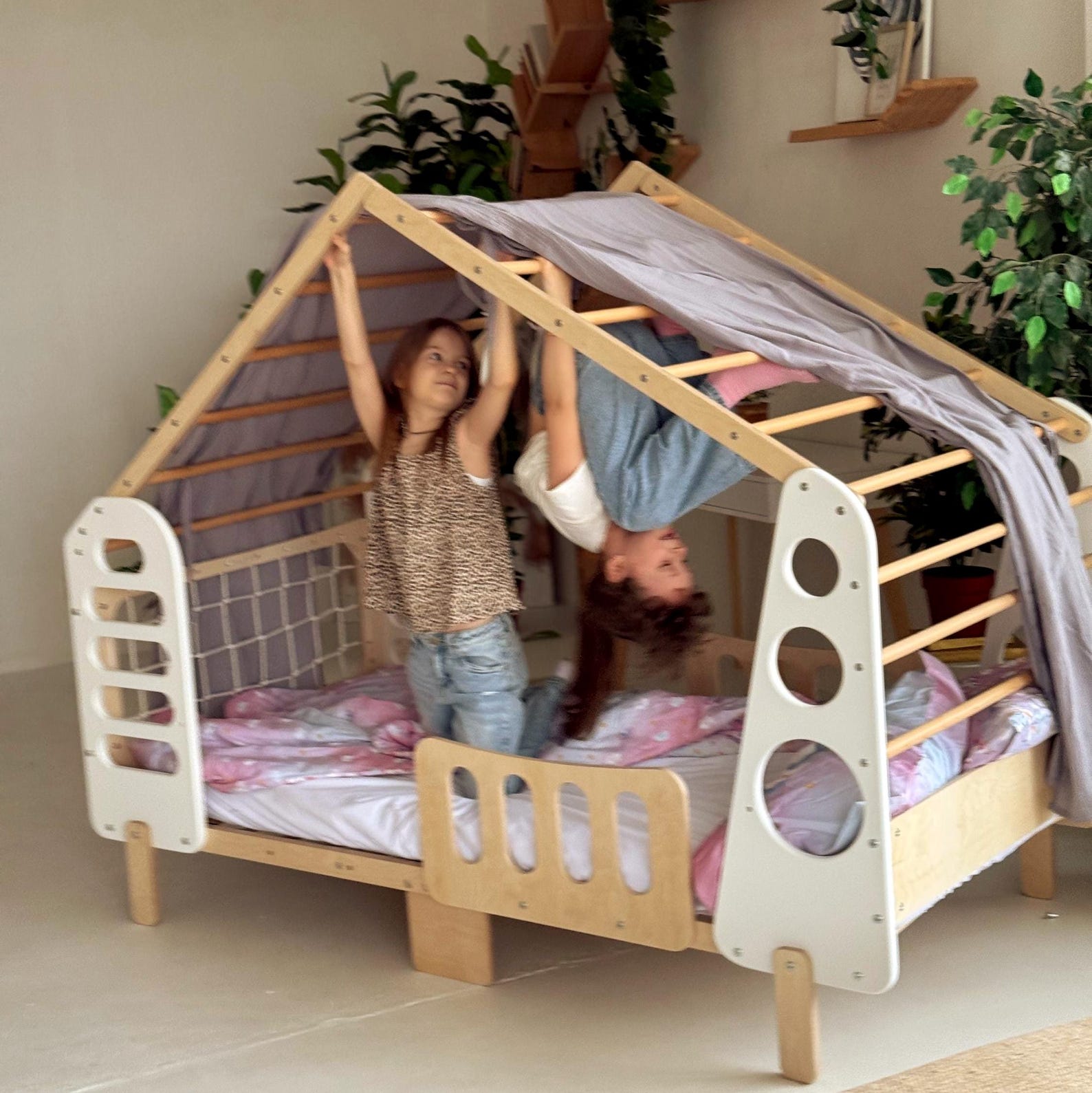 Kids Gym-bed, Montessori Bed, Floor Bed, Toddler Bed - Etsy