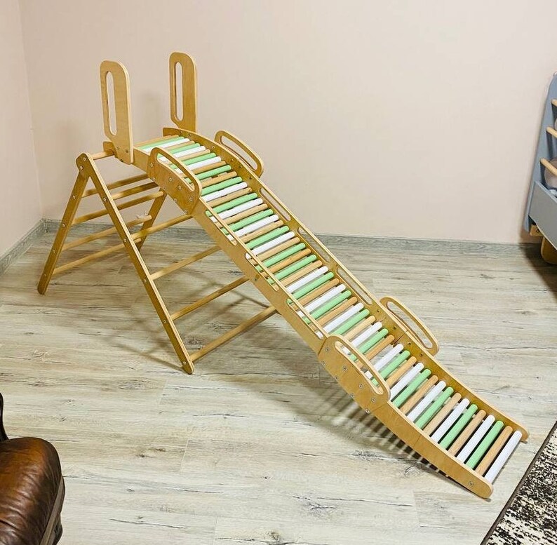 Sensory Toys, Kids Toys, Rolling Ramp With Climbing Triangle, Pickler ...