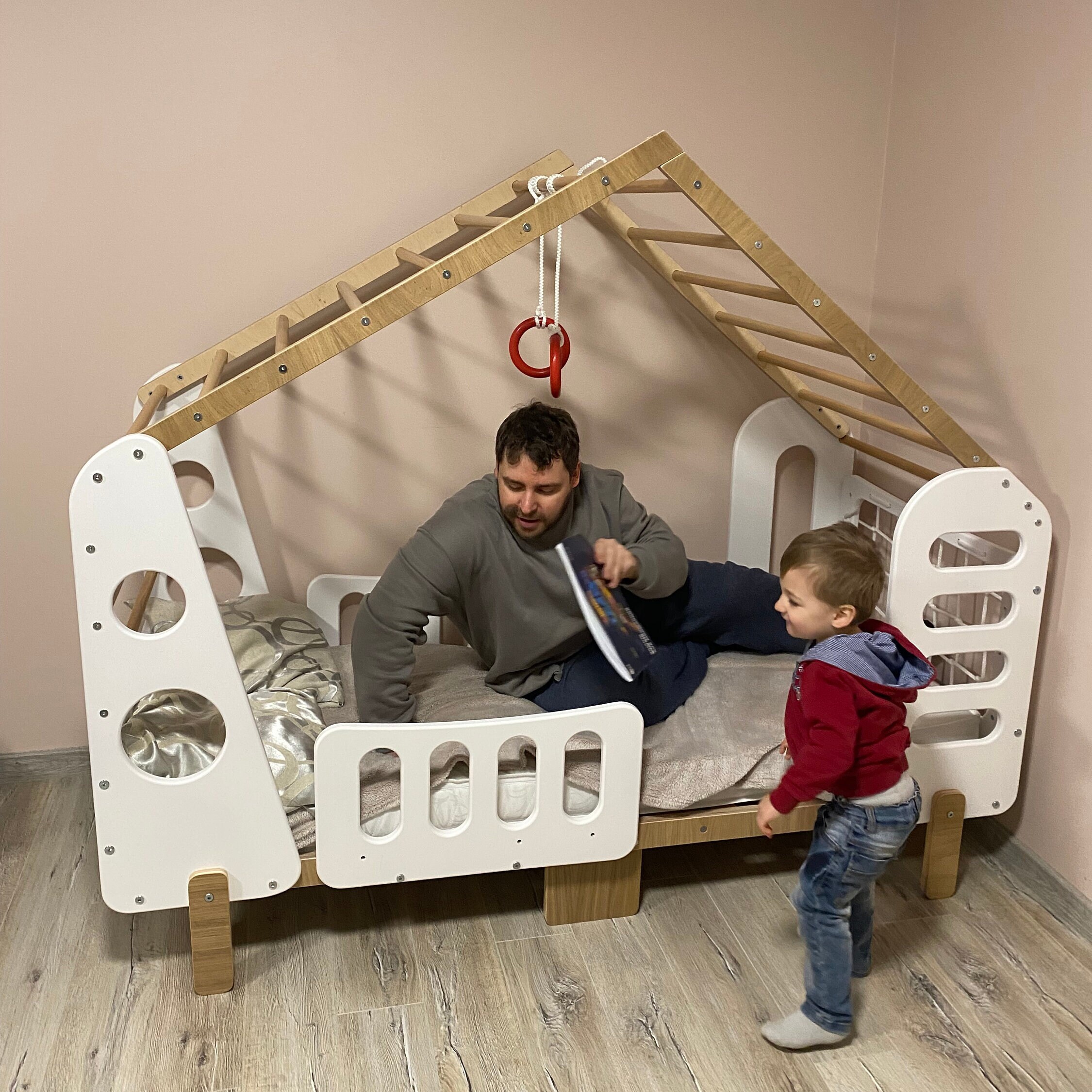 Kids Gym-bed, Montessori Bed, Floor Bed, Toddler Bed - Etsy