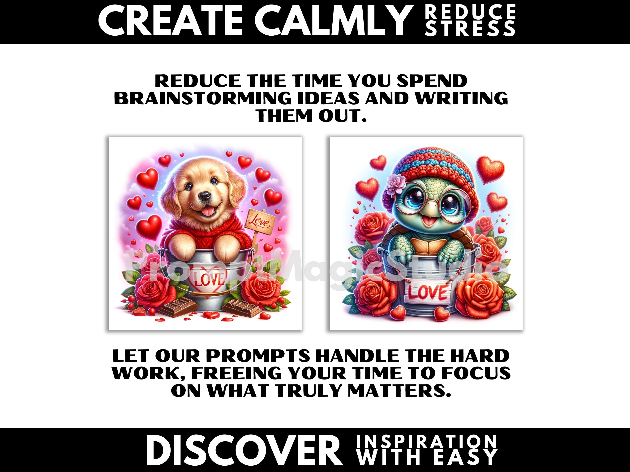 Dalle AI Image Prompt, Valentines Animal in Bucket Prompt, Chatgpt AI ...