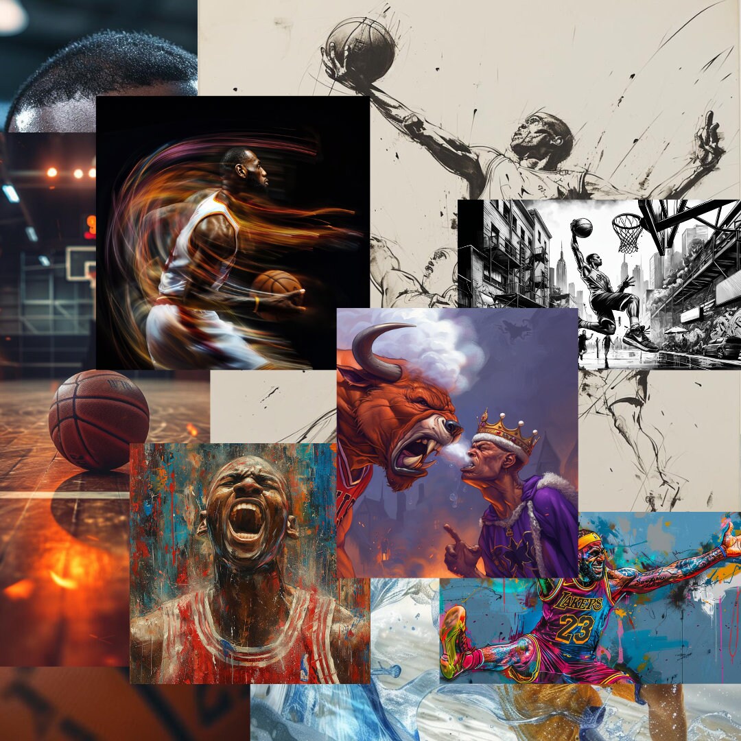 Slam Dunk: 100 Legendary Shots From the NBA Universe, Digital Photo - Etsy