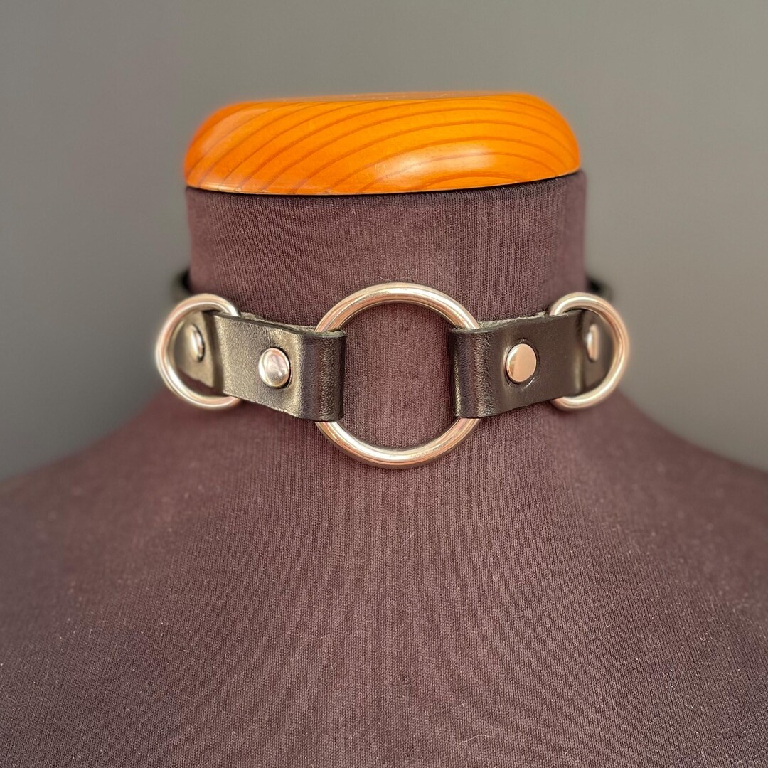 Green BDSM Leather Collar and Leash, Leather Choker for Women, Day ...