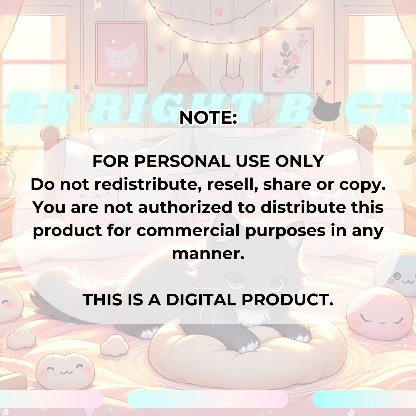 2 Twitch BRB Screens, Cat Kneading in Cozy Pillow Stream Screens ...