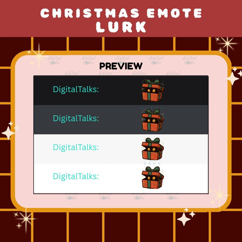 Christmas Lurk Emote | Black Cat Peeking Emote (PNG Download) - Etsy