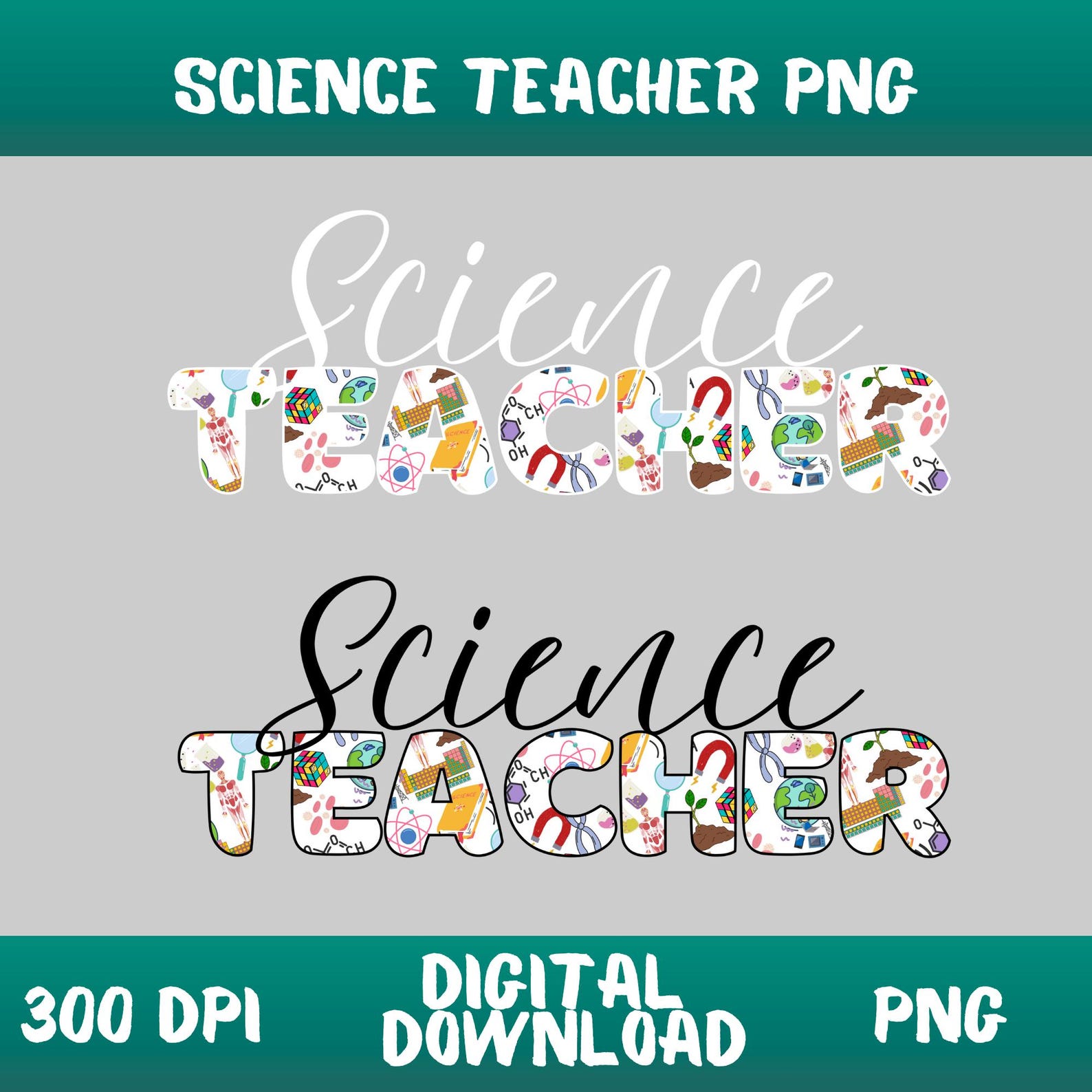 Science Teacher PNG, Black and White Science Teacher Appreciation ...