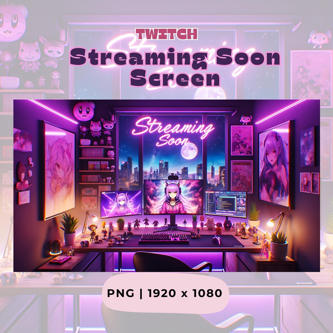 Twitch Streaming Soon Screen - Gaming Scene Starting Soon Screen ...