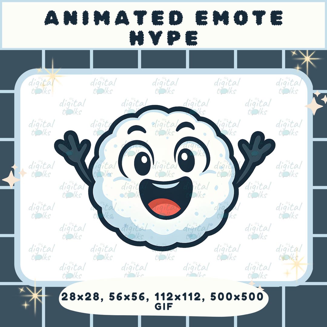 Animated Hype Snowball Emote | Holiday Cheer for Twitch Streamers ...