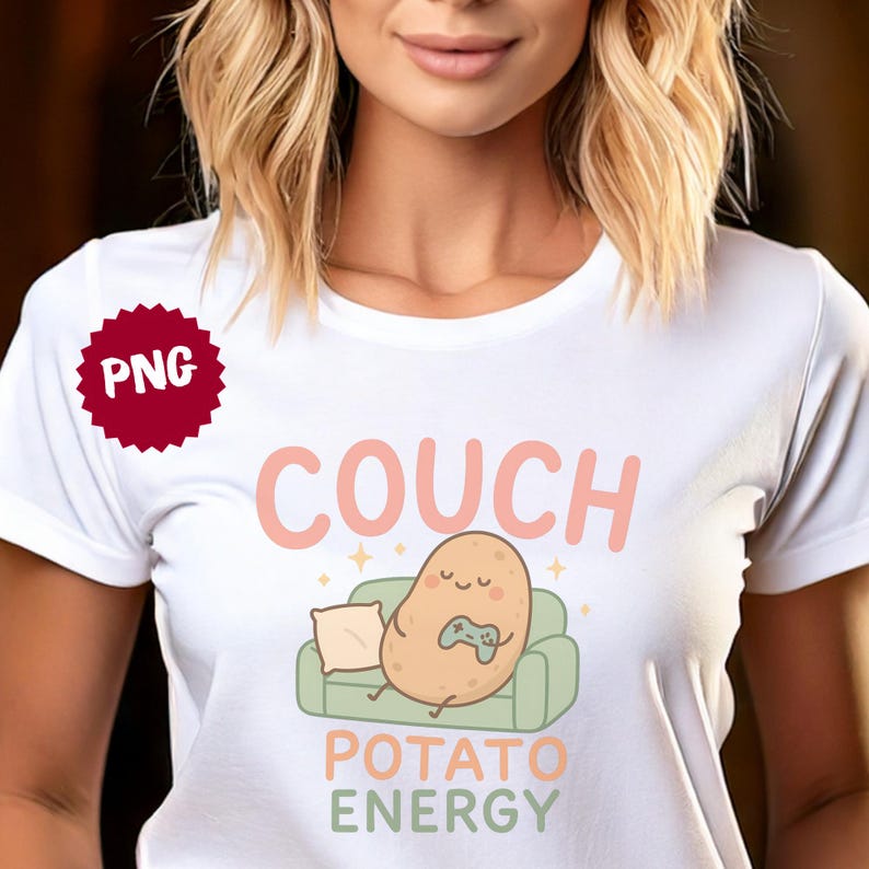 Couch Potato PNG: Funny Introvert Design (digital Download) - Etsy