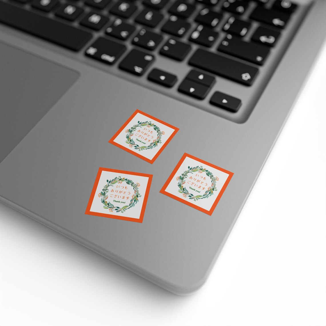 Square Sticker Label Rolls Thank You arigatou Gozaimasu Sticker - Etsy