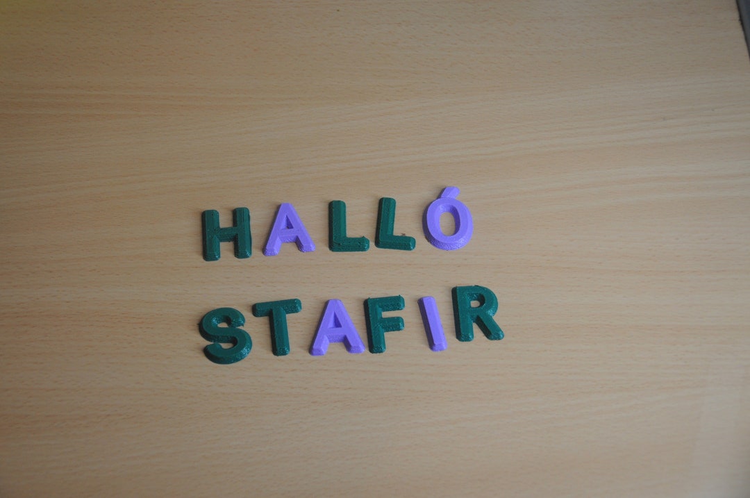 Hello Letters - Icelandic Version - Etsy