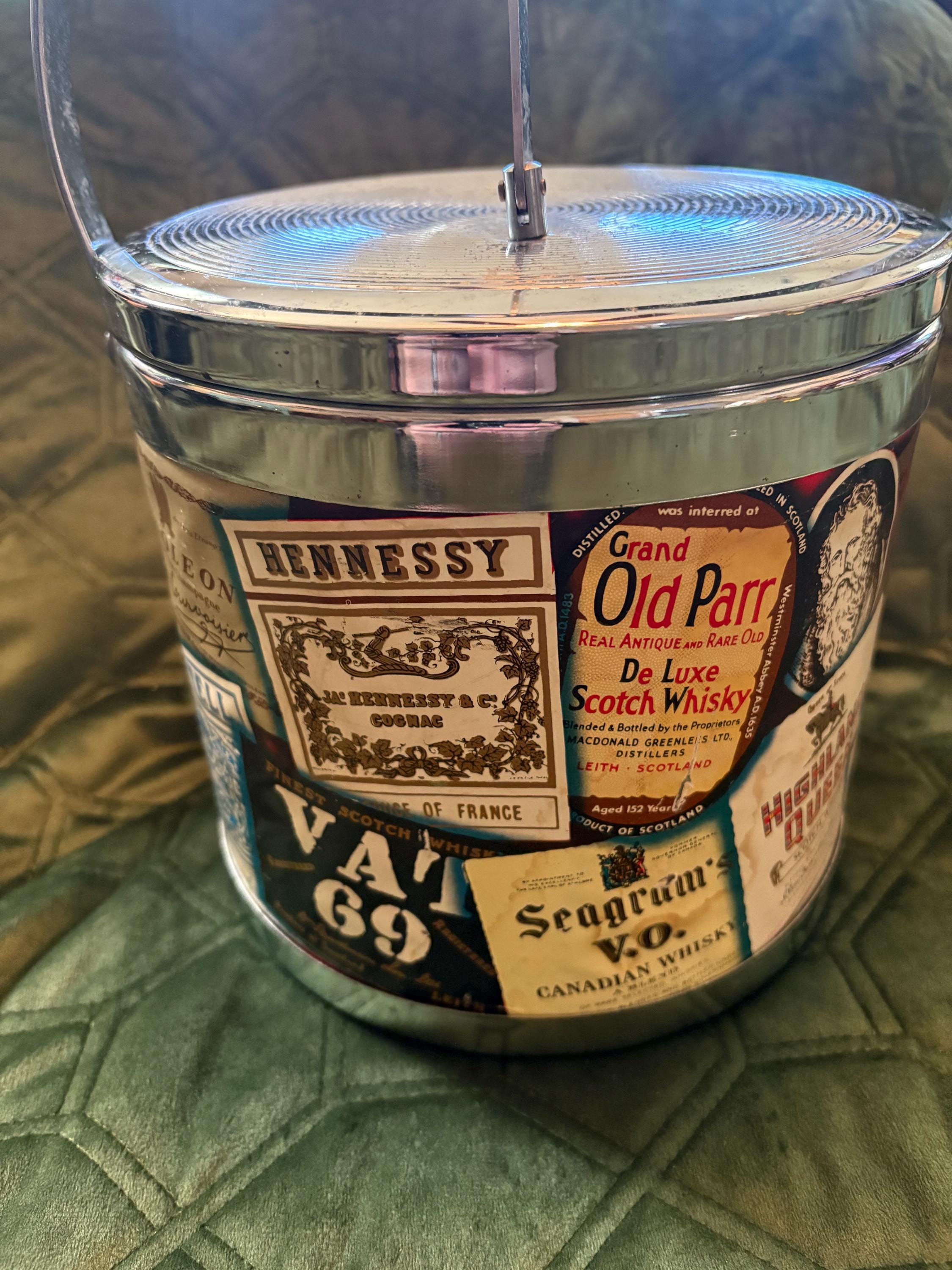 Vintage Japan Metal Ice Bucket - Etsy