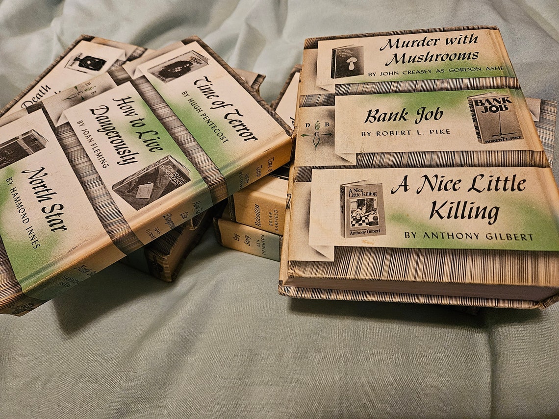 Vintage 6 Book 18 Stories Detective Book Club Set - Etsy